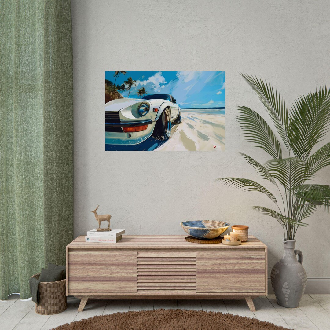 DATSUN 240Z Wide Body on the Beach Rolled Posters - 3 Sizes - Etsy