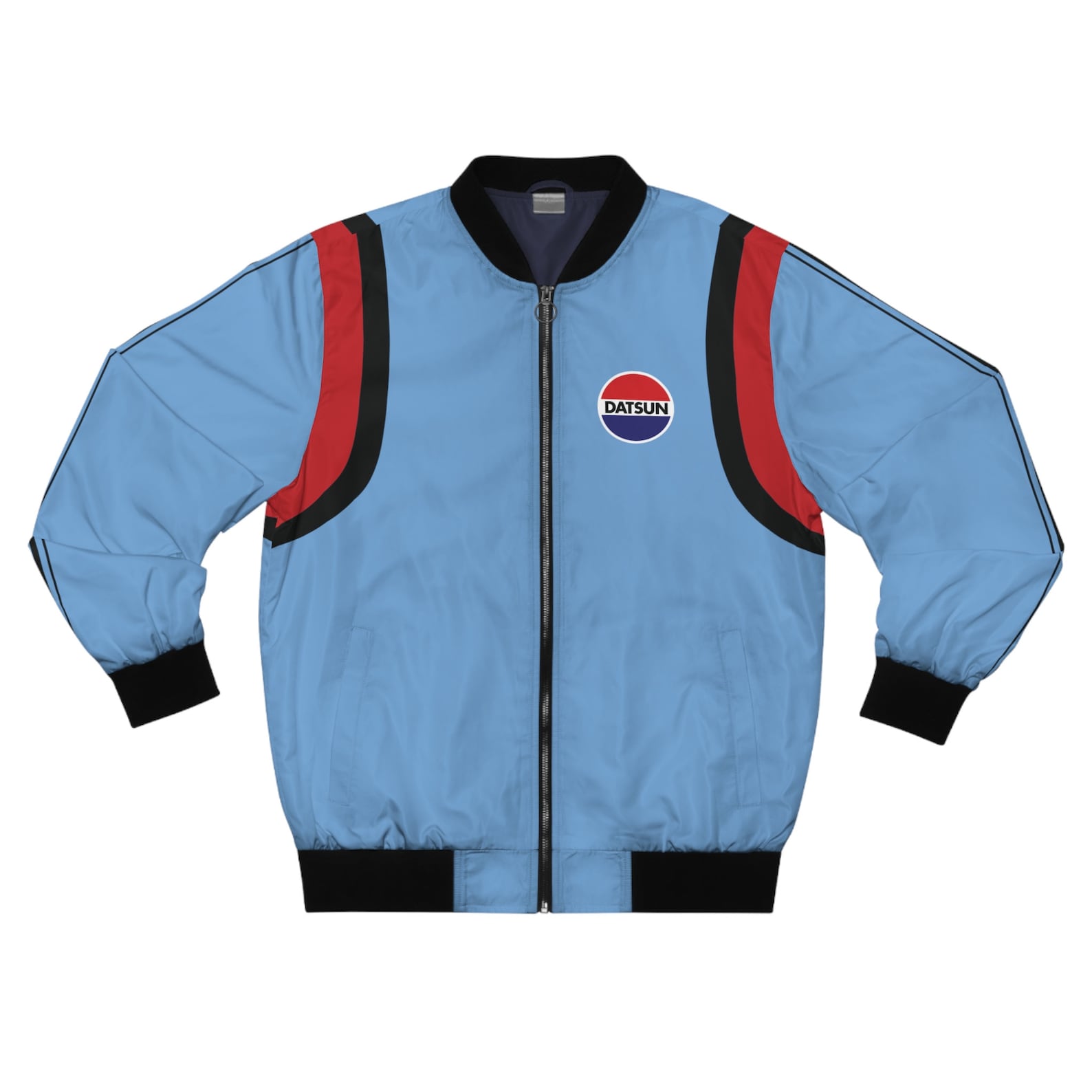 Datsun Men's Light Blue Bomber / Racing Jacket - Etsy