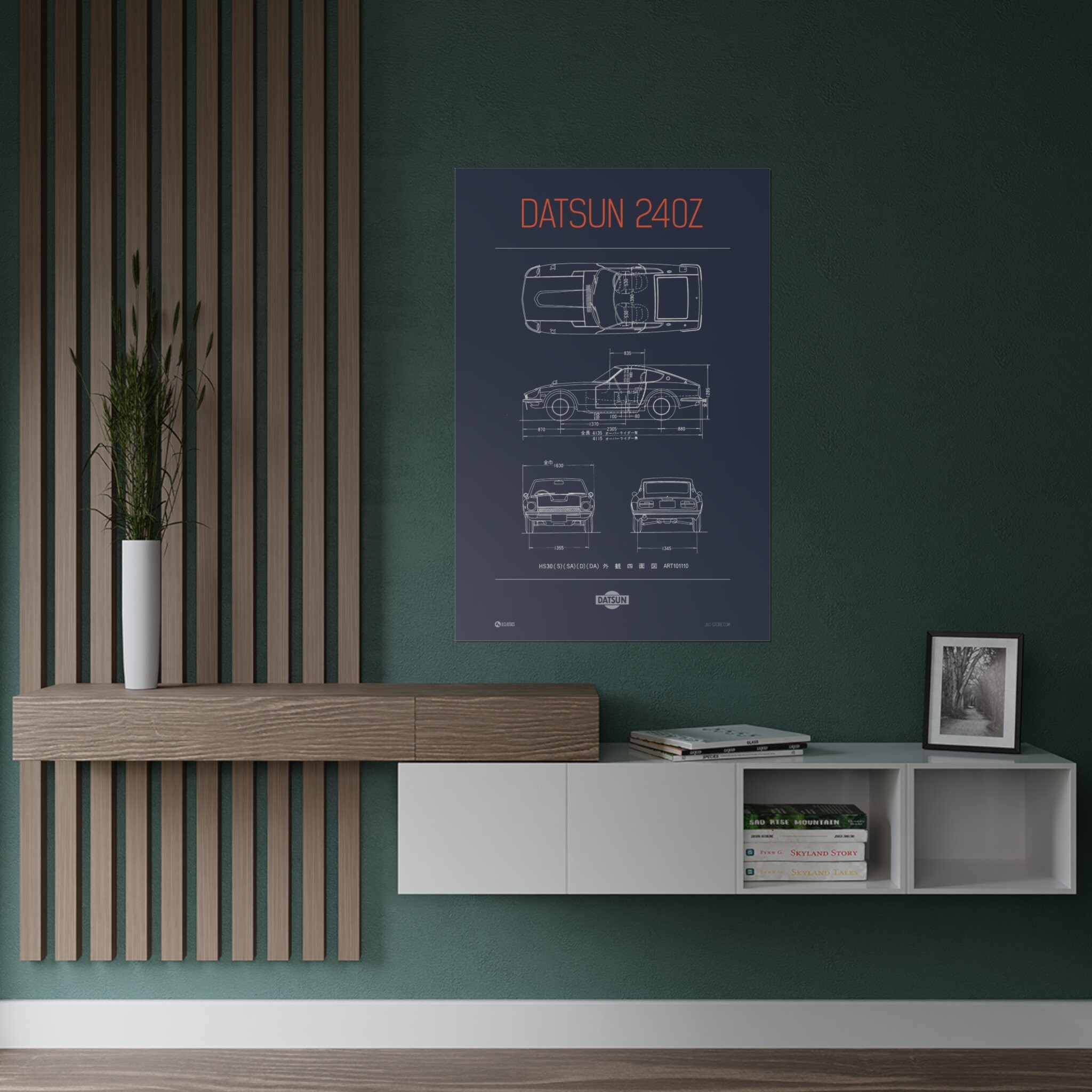 Datsun 240Z Blueprint Satin Poster (300gsm) - Etsy