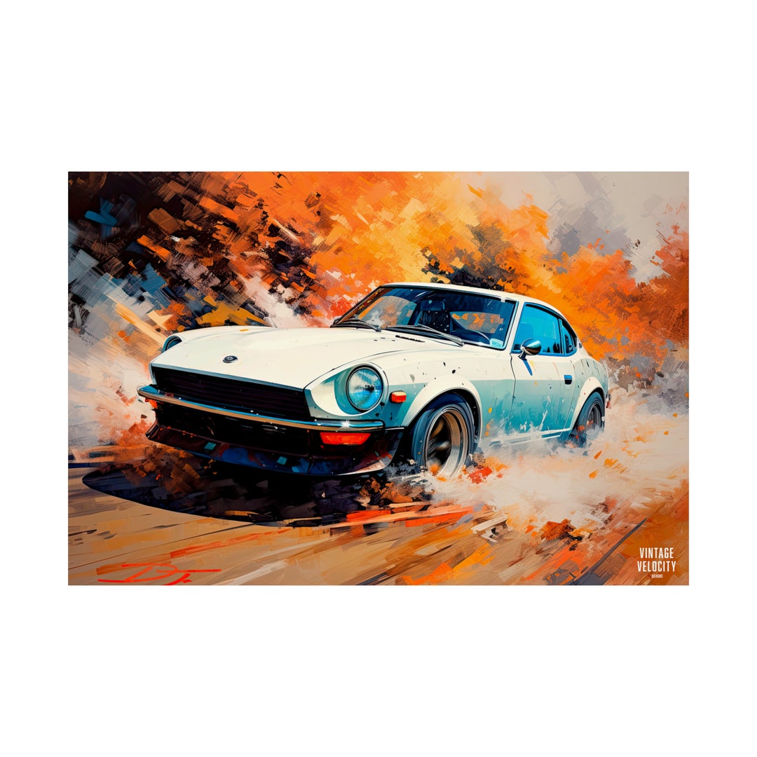 DATSUN 240Z Art Painting, Man Cave Art, Matte Horizontal Posters - Etsy