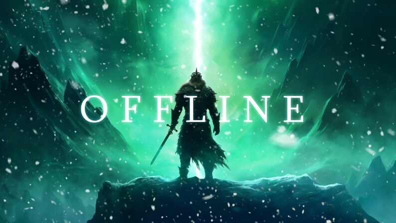 Paquete de transmisión completo animado Snowy Knight Superposición ...