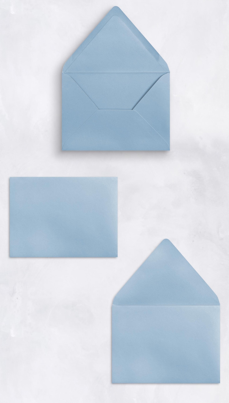 Euro Flap Envelopes, Wedding Envelopes, SET OF 25, A7 Envelopes, 5x7 ...