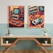 Retro Gaming Setup Poster Set- Vintage Console, Controller and TV ...