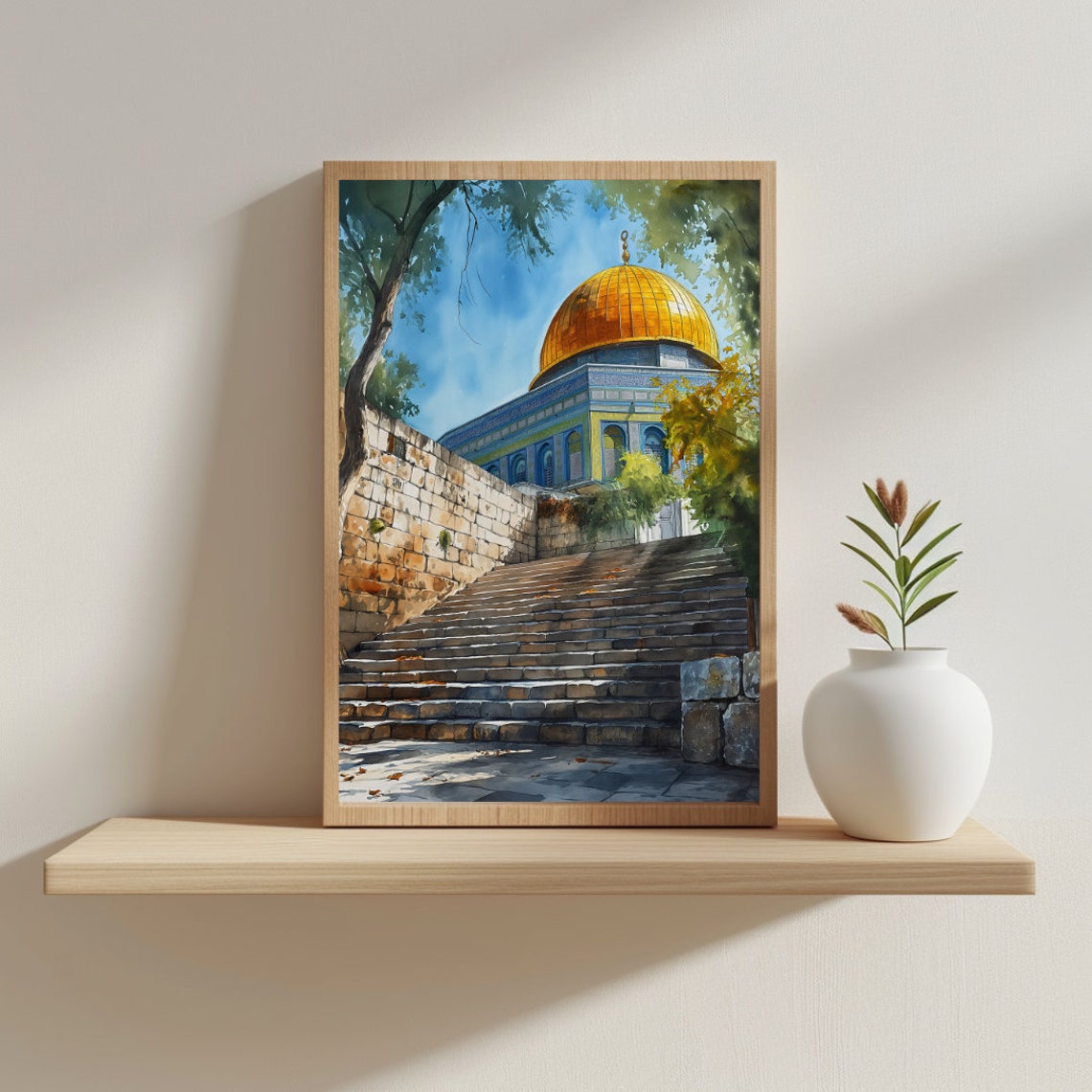 Al-aqsa Mosque, Al Quds, Old Architecture, Palestine, Beige, Boho Wall ...