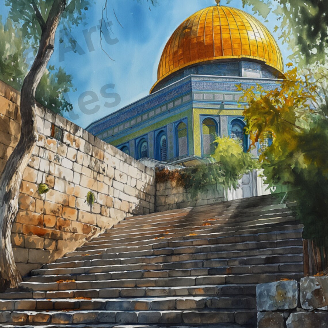 Al-aqsa Mosque, Al Quds, Old Architecture, Palestine, Beige, Boho Wall ...