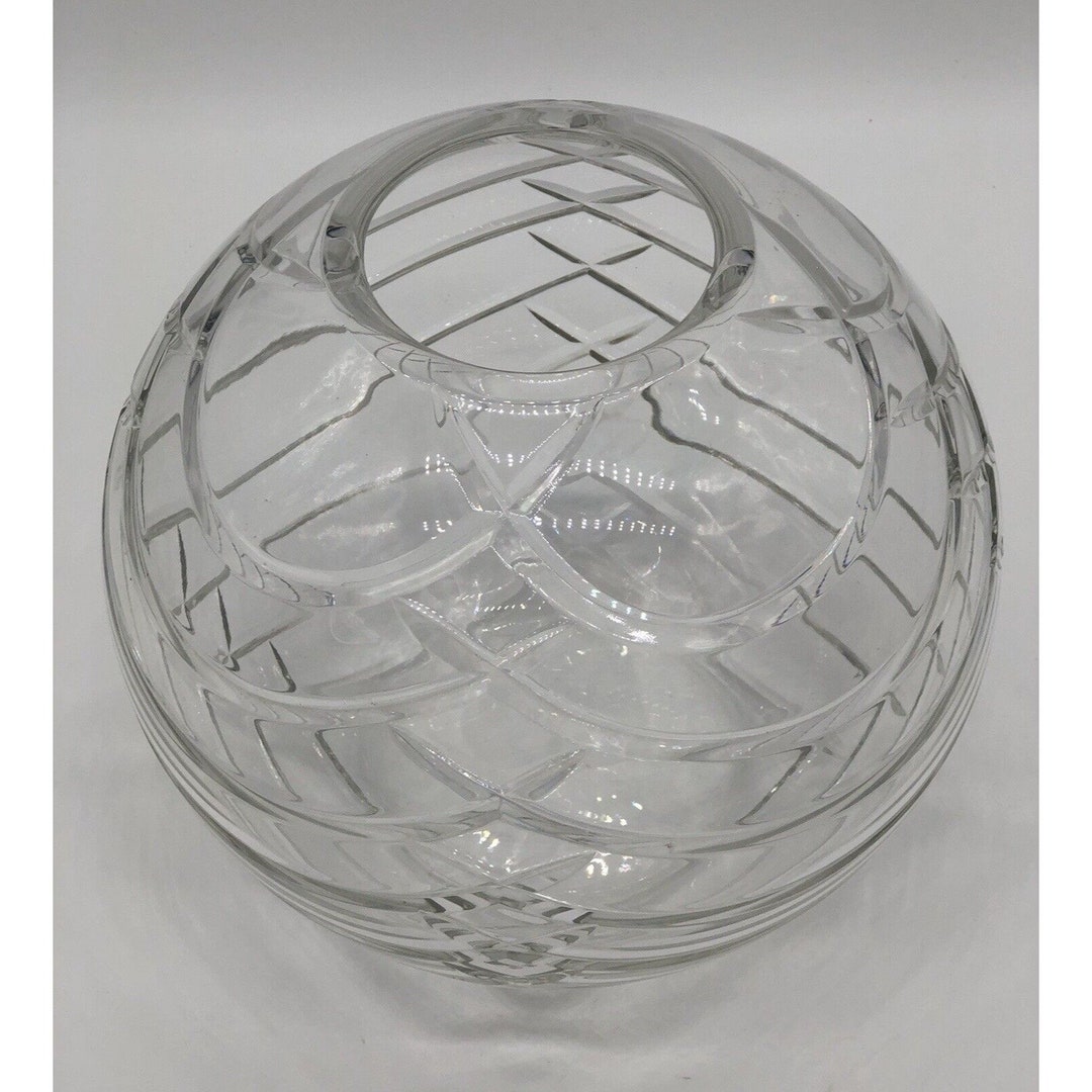 LARGE CRYSTAL CUT Fish Bowl Shape Glass Globe 9 Lbs 10x10 - Etsy