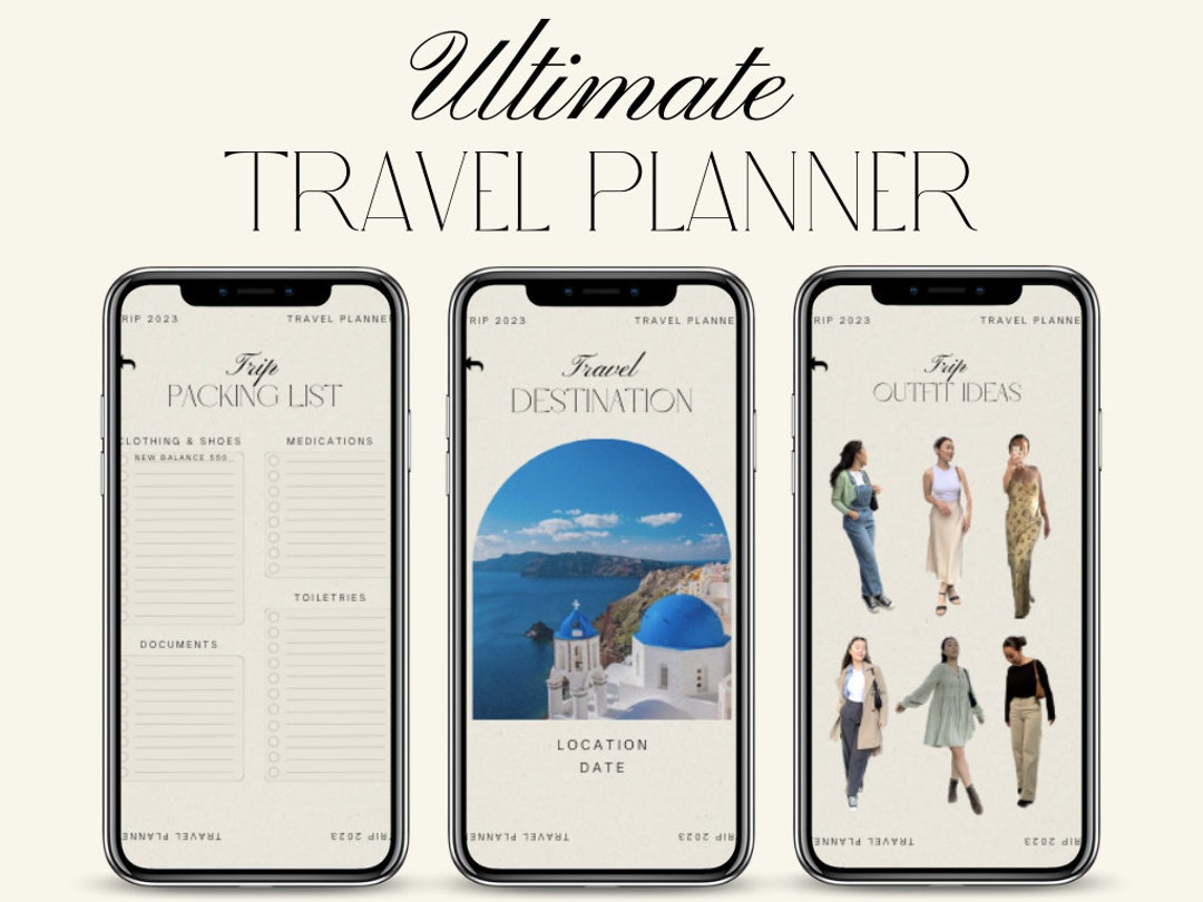 Editable Ultimate Travel Planner & Itinerary | Digital Travel Planner ...