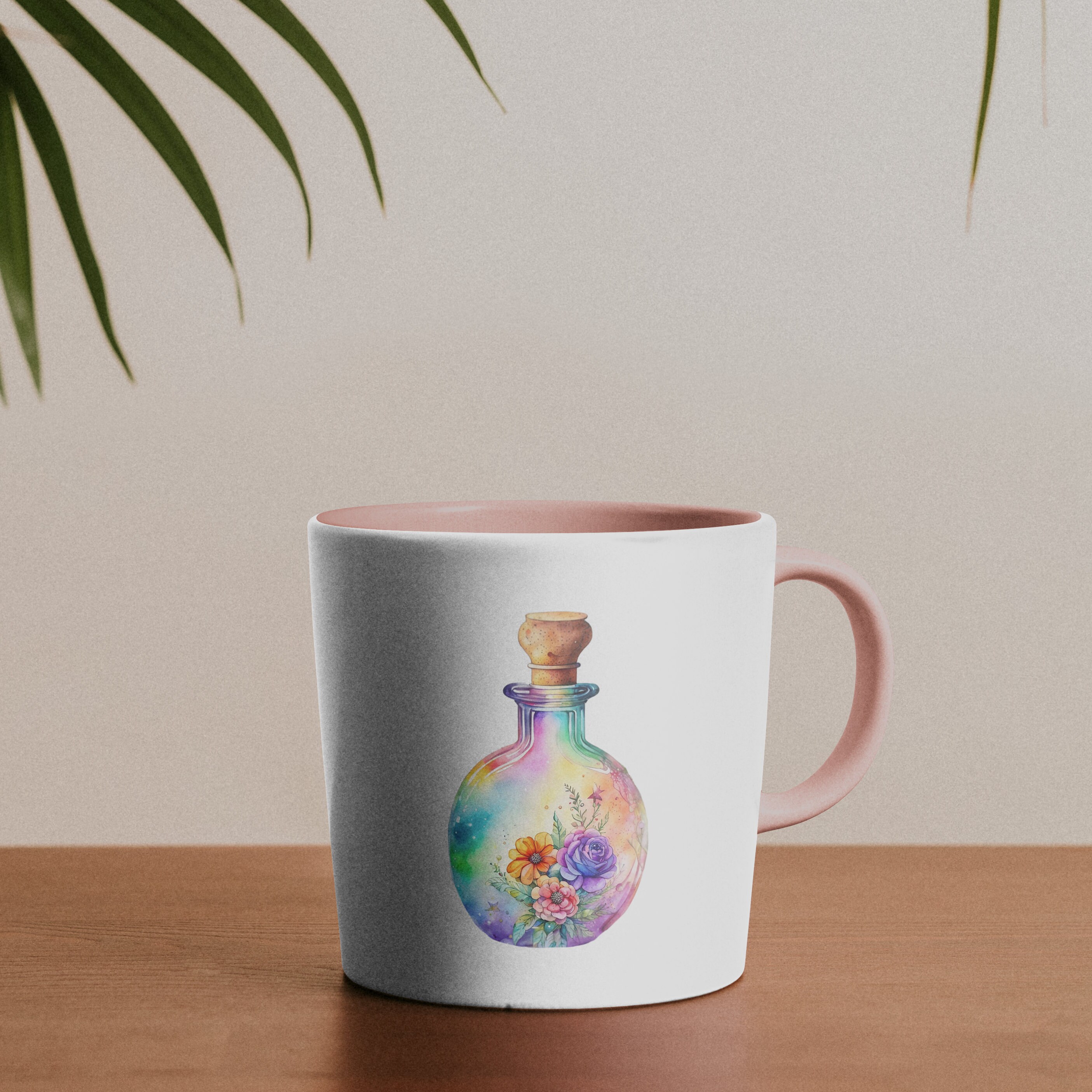 Magical Flower Potion Watercolor Perfume Clip Art Magic - Etsy