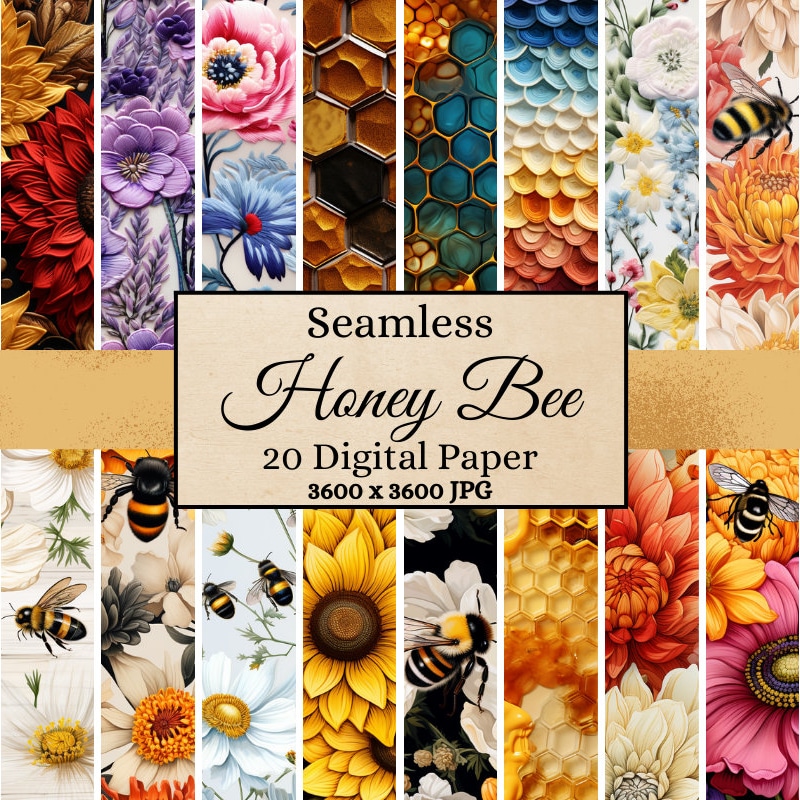 Honey Bee Wallpaper - Etsy