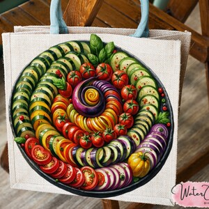 Watercolor French Food Bundle Clipart, French Gourmet Dish Ratatouille ...