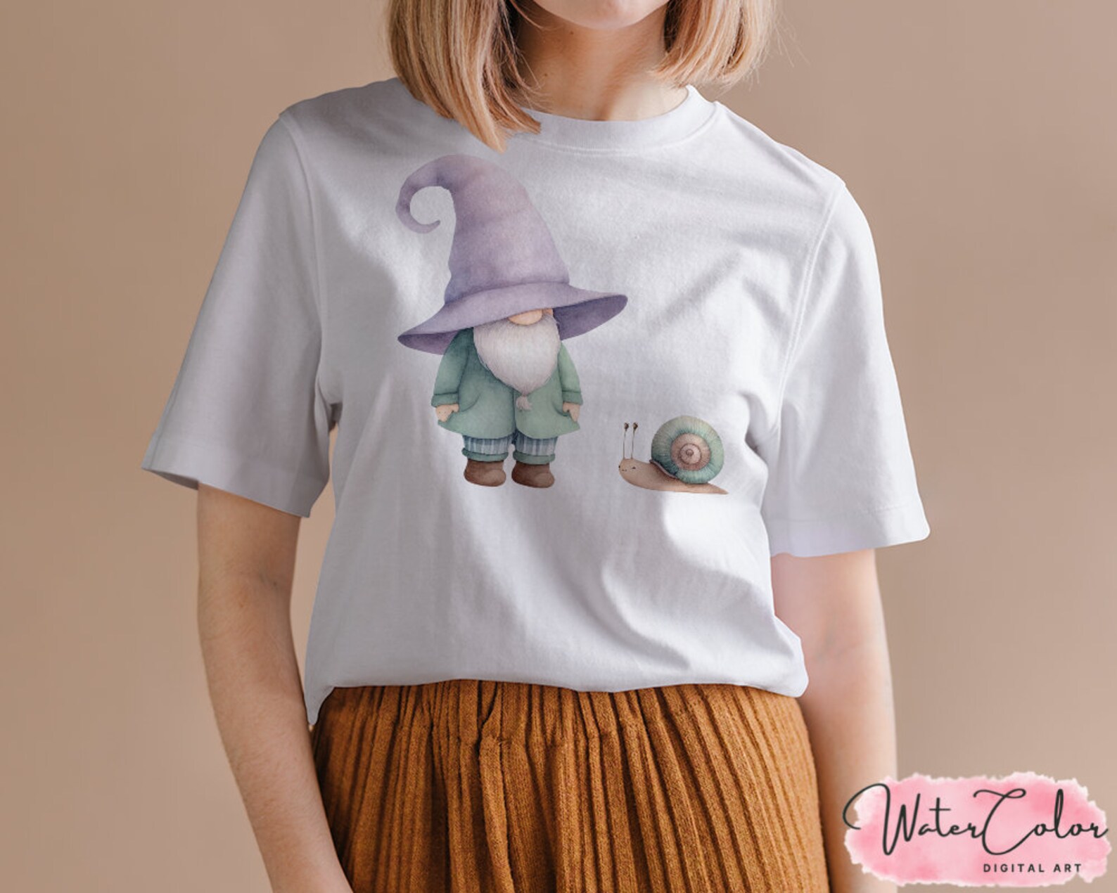 Watercolor Nature Gnome Clipart Collection, Forest Animals Gnomes ...
