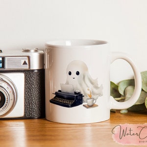 Cute Ghost Clipart, Tiny Ghosts Shadow Spooky Season, Scary Watercolor ...