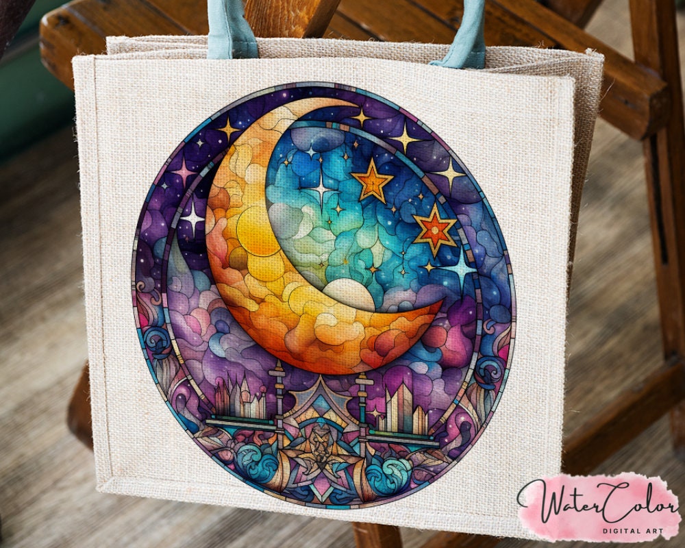 Celestial Moon Witch Clipart Watercolor Galaxy Witch Magic Spell PNG ...