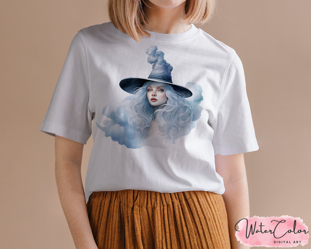 Elemental Witches Clipart Watercolor Elements Fire Water Earth Air ...