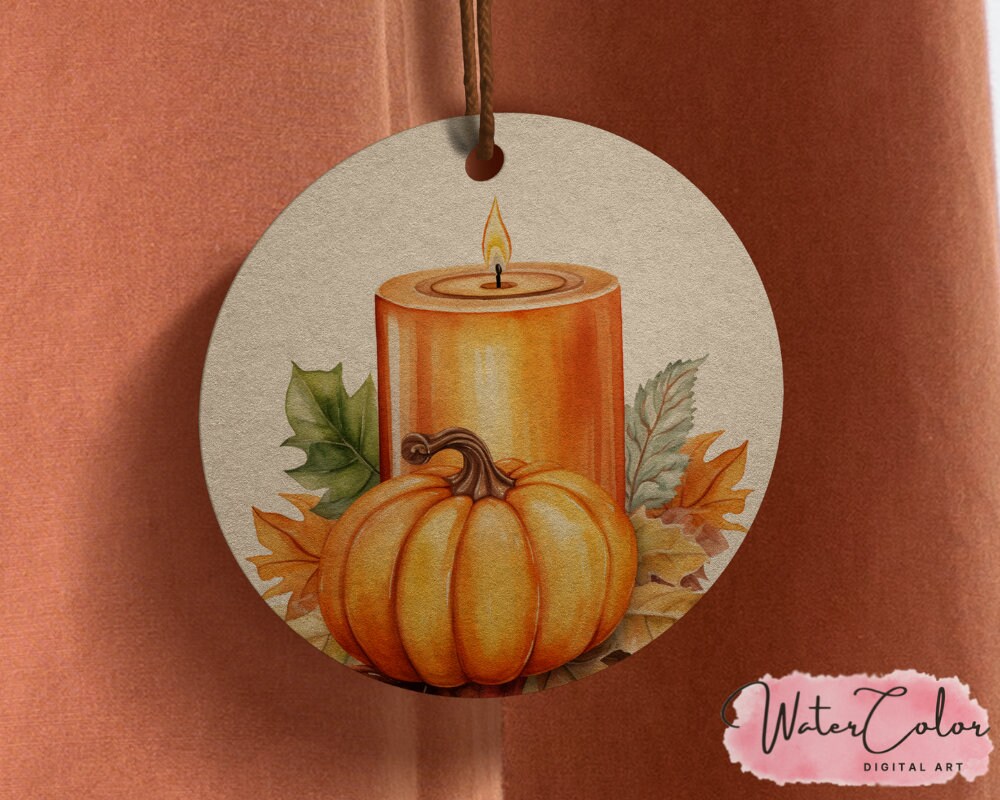Pumpkin Spice Watercolor Clipart, Cozy Fall Sweets and Treats Cookies ...