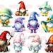 Watercolor Seasonal Gnomes Clipart Collection, Colorful Gnomes Pretty ...