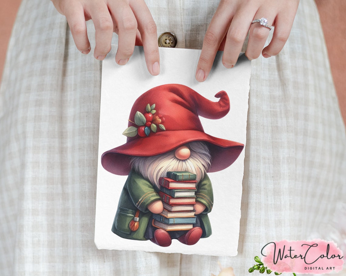 Watercolor Seasonal Gnomes Clipart Collection, Colorful Gnomes Pretty ...