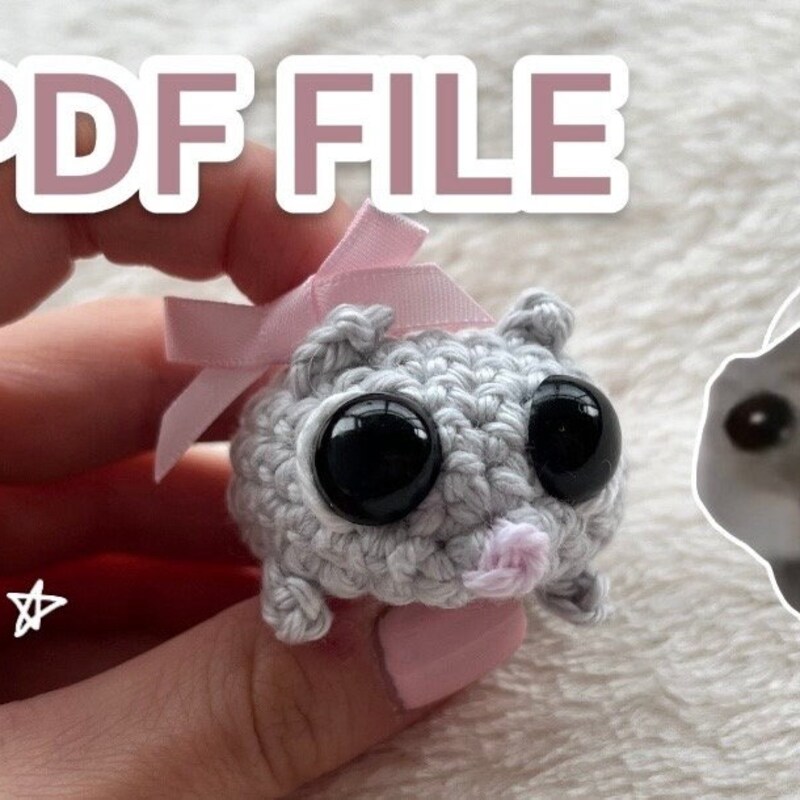 Sad Hamster With a Bow - Etsy