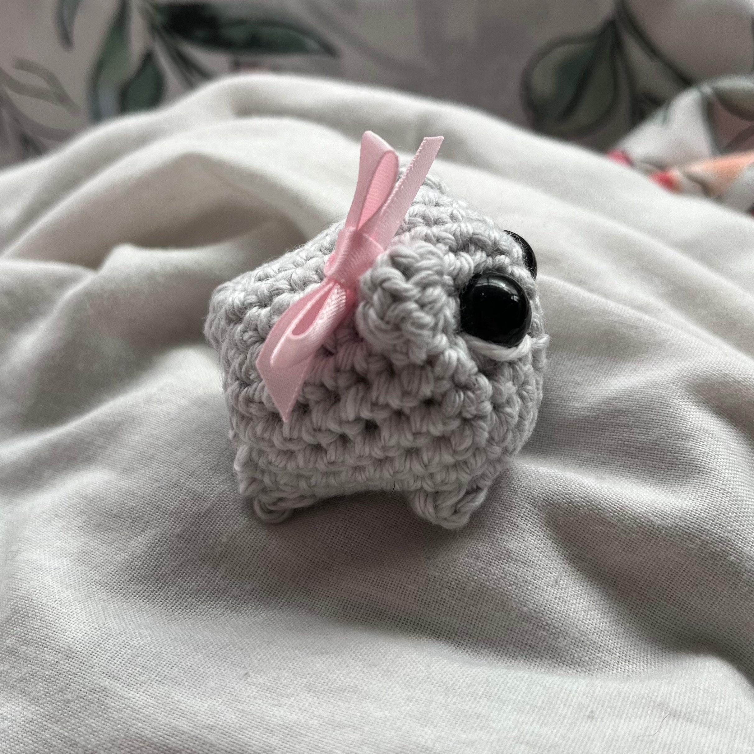 Sad Hamster Handmade Cute Crochet Amigurumi Stuffed Animal Coquette Sad ...