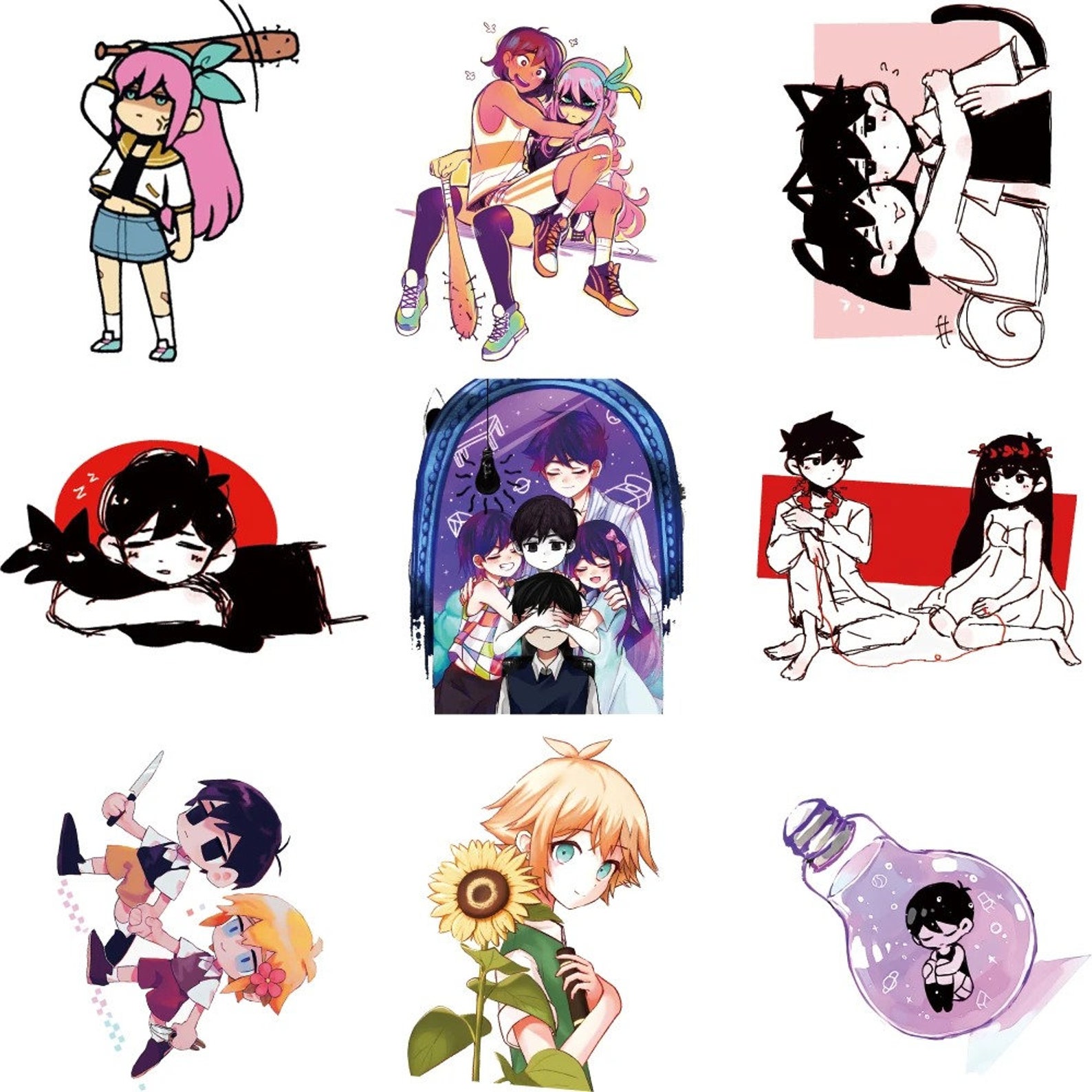Omori Stickers, for Omori Fans - Etsy
