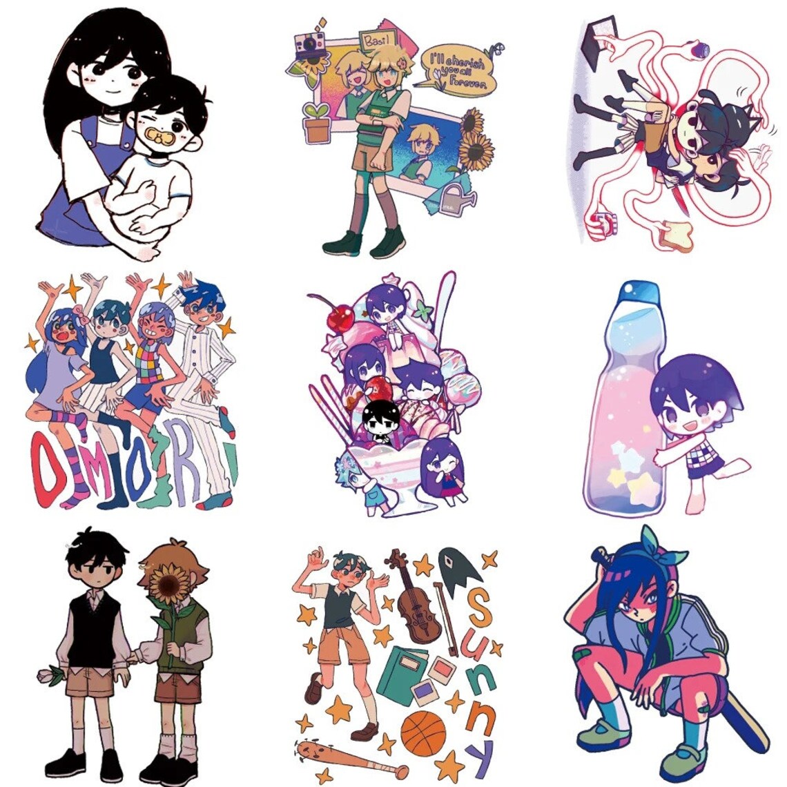 Omori Stickers, for Omori Fans - Etsy