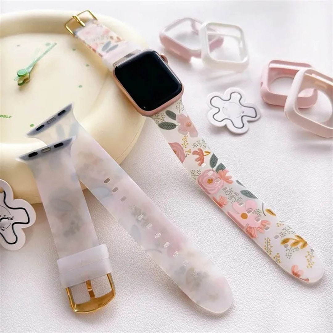 Transparent Cute Apple Watch Band, Gift for Her, 38mm to 49mm - Etsy