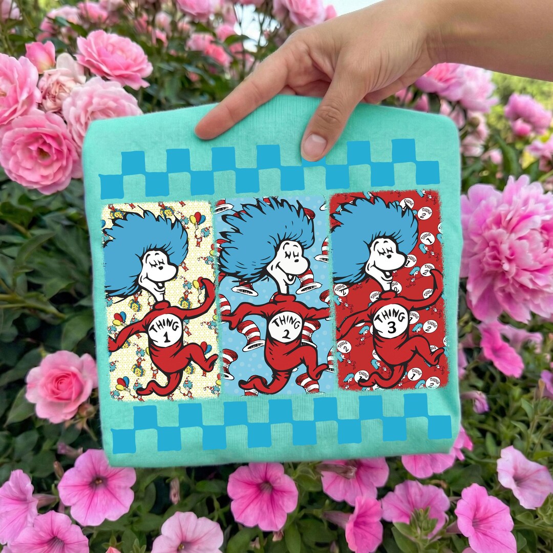 Preppy Thing 1 Thing 2 Png, Read Across America Png, Coquette Dr Suess ...