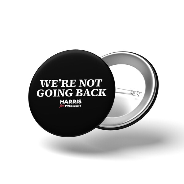 Were Not Going Back Pin Etsy
