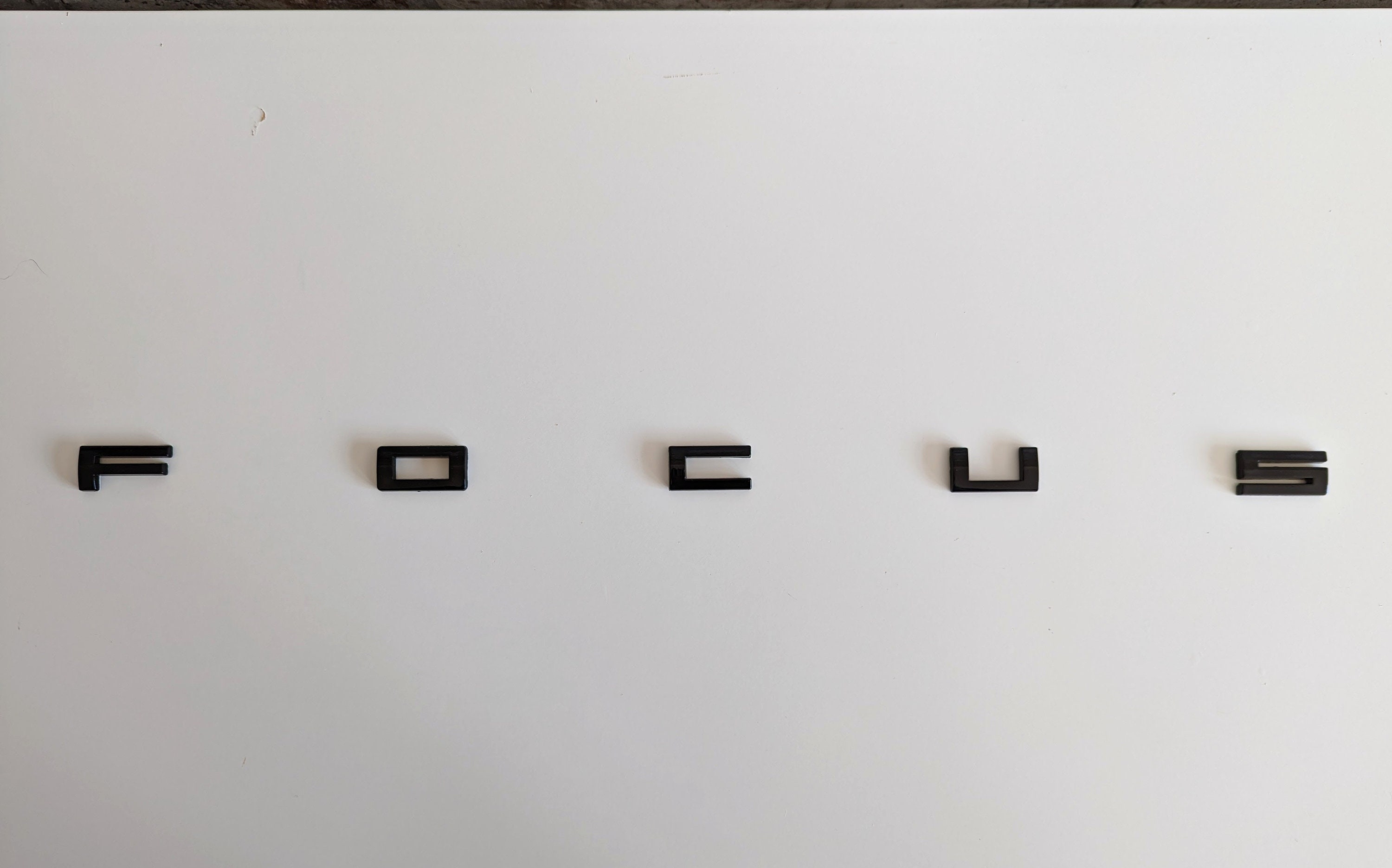 Gloss Black Rear Tailgate Boot Trunk Car Badge Letters for Ford FOCUS ...