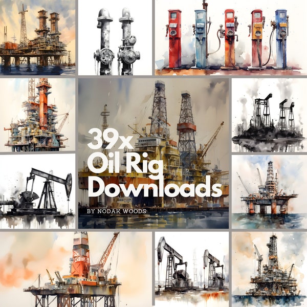 Oil Rig - Etsy