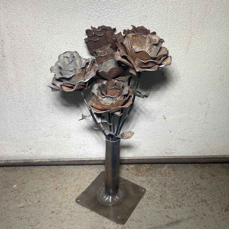 Metal Flower - Etsy