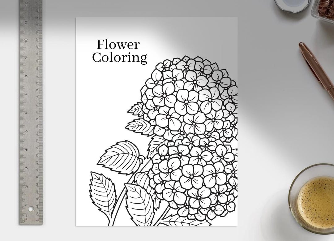 Coloring Pages Fun Flower | Printable Floral Worksheet Set for All Ages ...