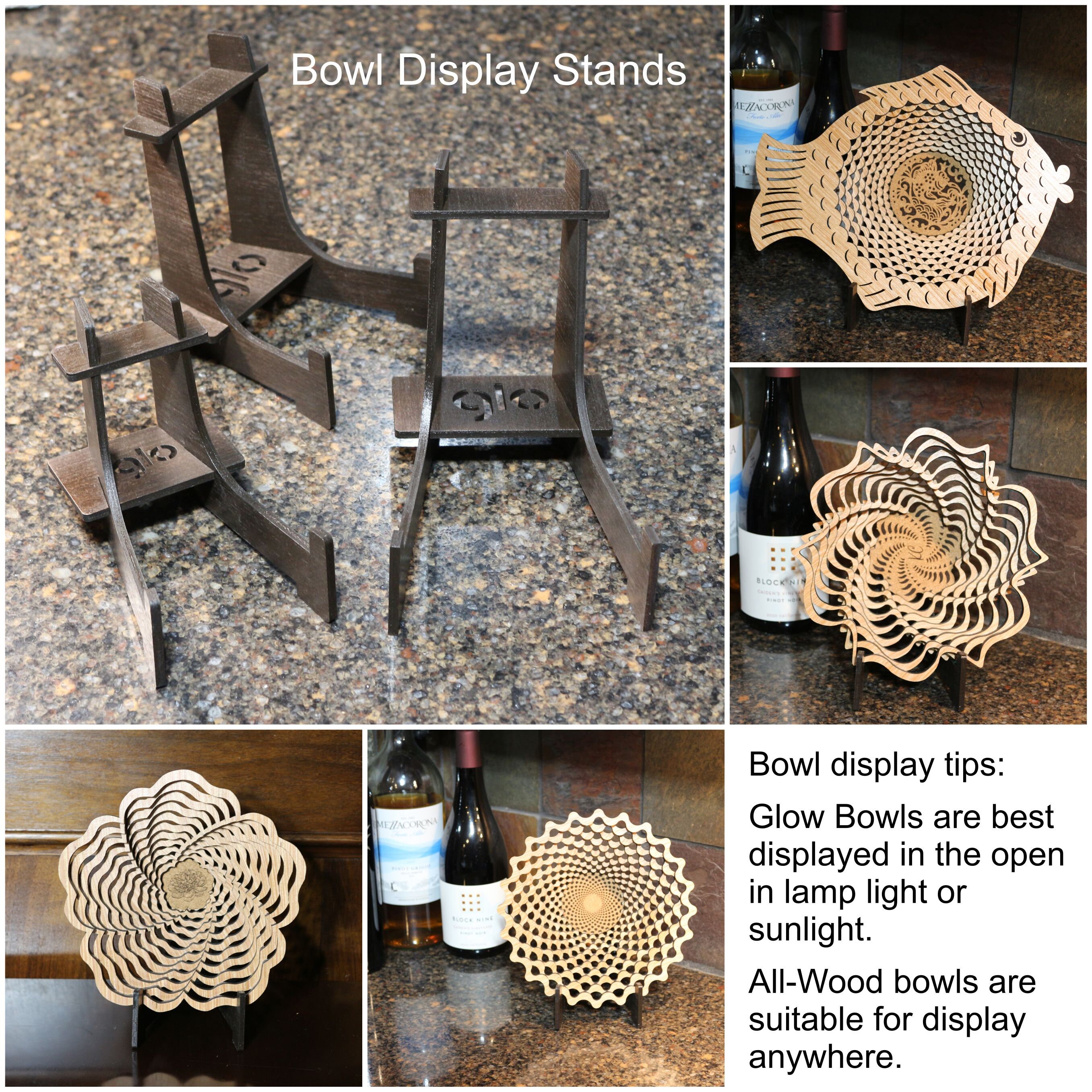 All-wood Bowl, Wave Pattern, Twist Style, Functional and Display Bowl ...