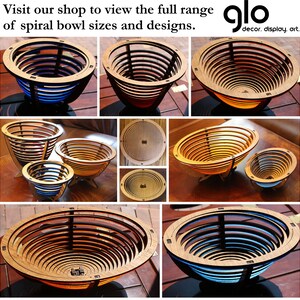 All-wood Bowl, Wave Pattern, Twist Style, Functional and Display Bowl ...