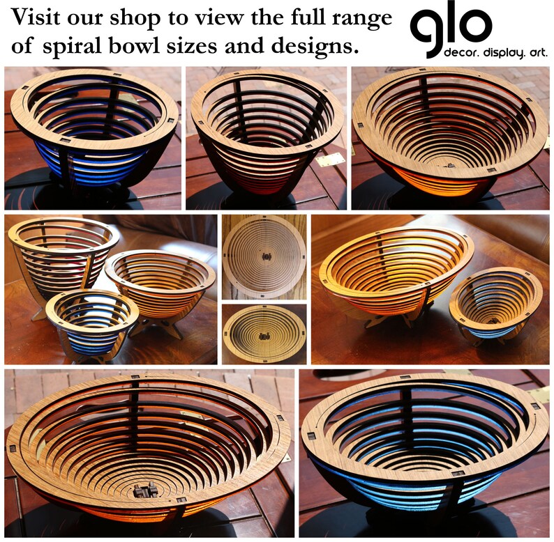 All-wood Bowl Weave Pattern Twist Style Display Bowl Glo - Etsy