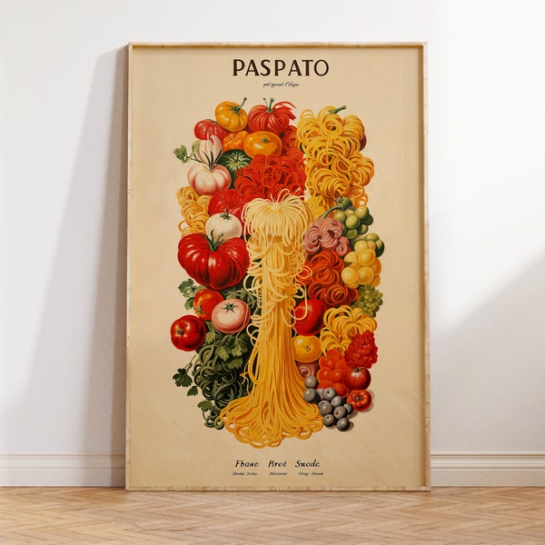Pasta Poster - Etsy