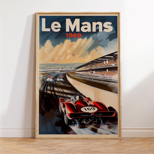 Le Mans Poster - Etsy