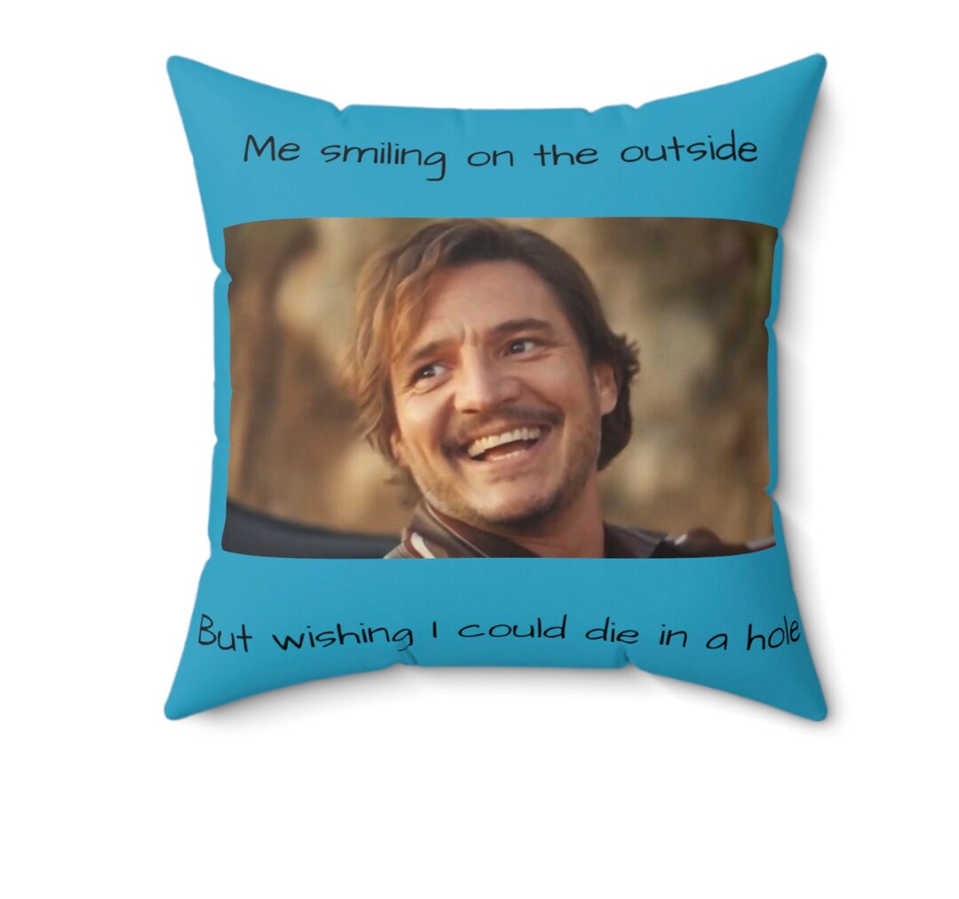 Pedro Pascal Pillow Cover Meme - Etsy