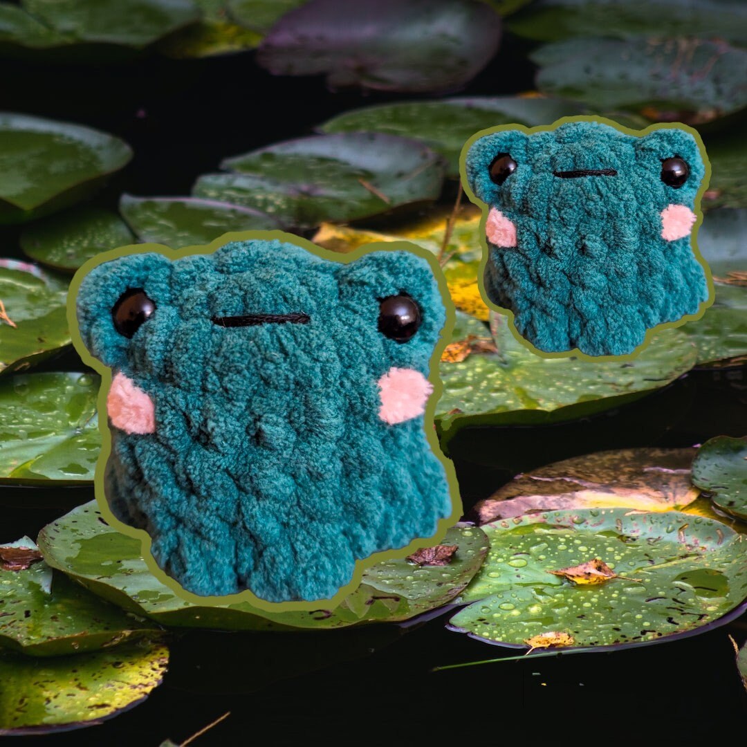 Mini Blob Frog Plush | Handmade | Crochet - Etsy