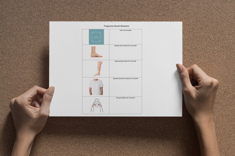 Progressive Muscle Relaxation PMR, Coping Strategy, Calm Down Technique ...