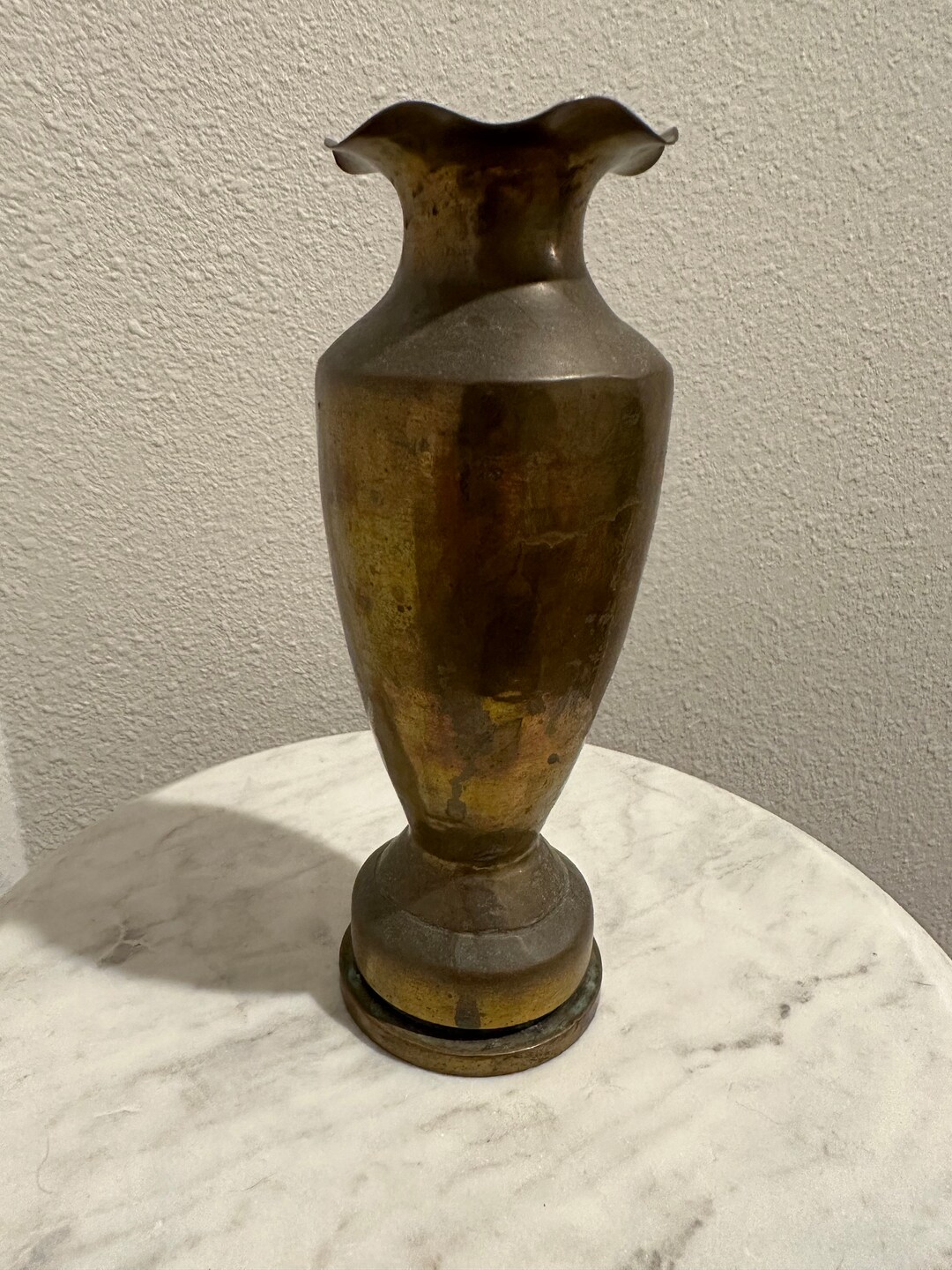 WWII Trench Art Brass Vase - Etsy