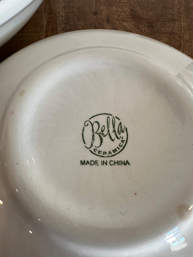 Vintage Bella Ceramica Pasta Bowls - Set of 5 - Etsy