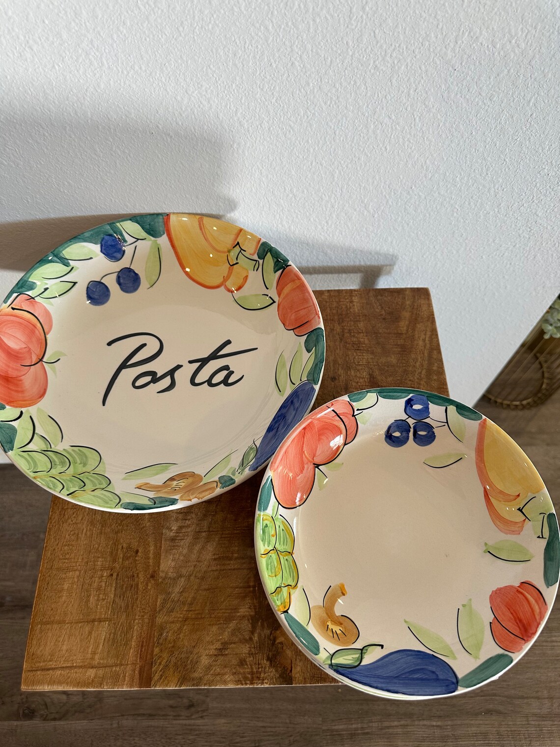 Vintage Bella Ceramica Pasta Bowls - Set of 5 - Etsy
