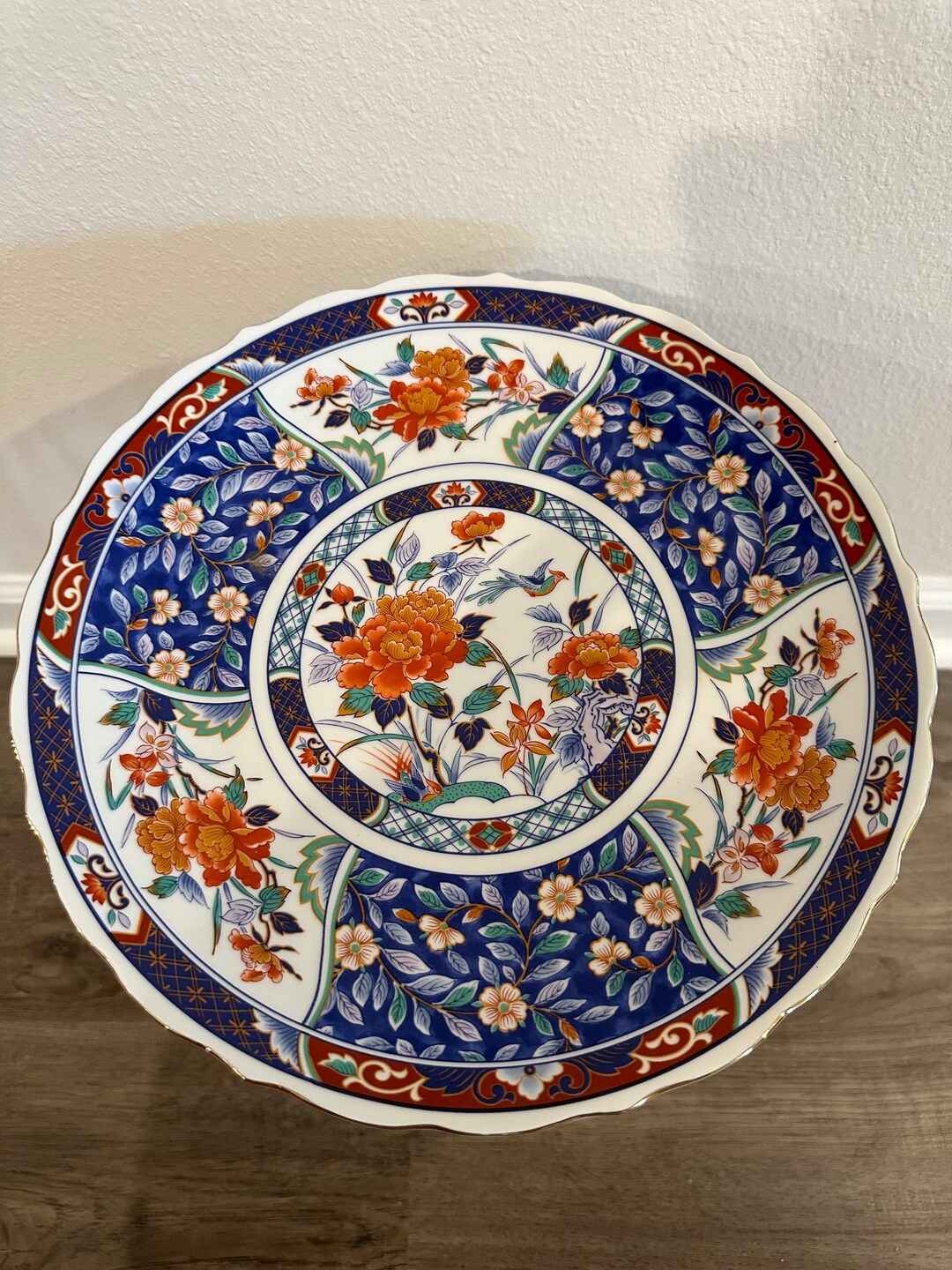 Kutani Ware Japanese Hand Painted Porcelain Platter - Etsy