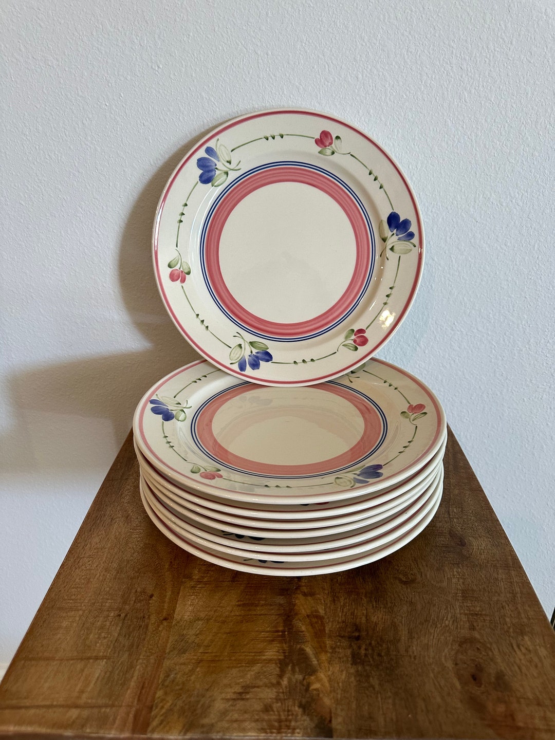 Table Mates Hand Painted Plates Barcelona 785 Set of 8 - Etsy