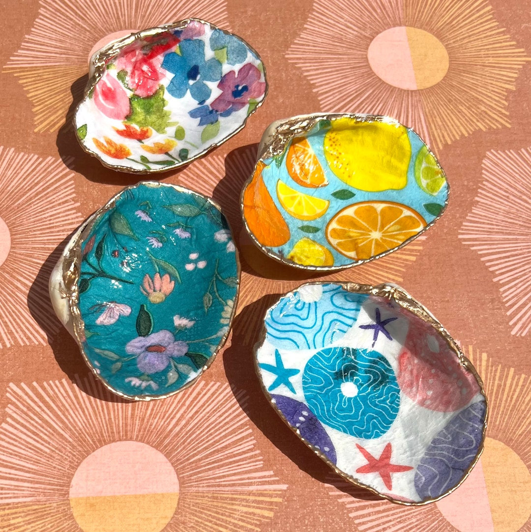 Decorative Clam Shell Jewelry Dish - Etsy