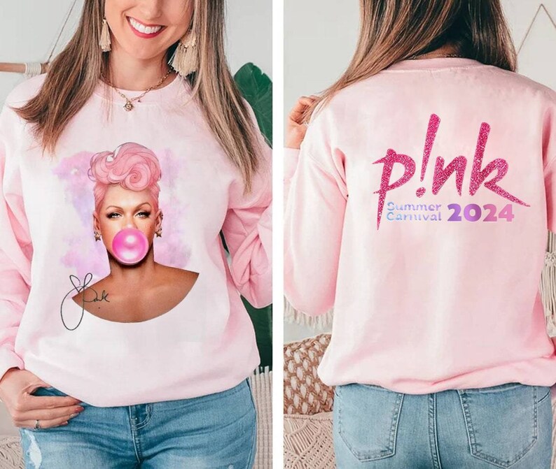 Pnk Pink Singer Summer Carnival 2024 Tour Shirt, Pink Fan Shirt, Music ...
