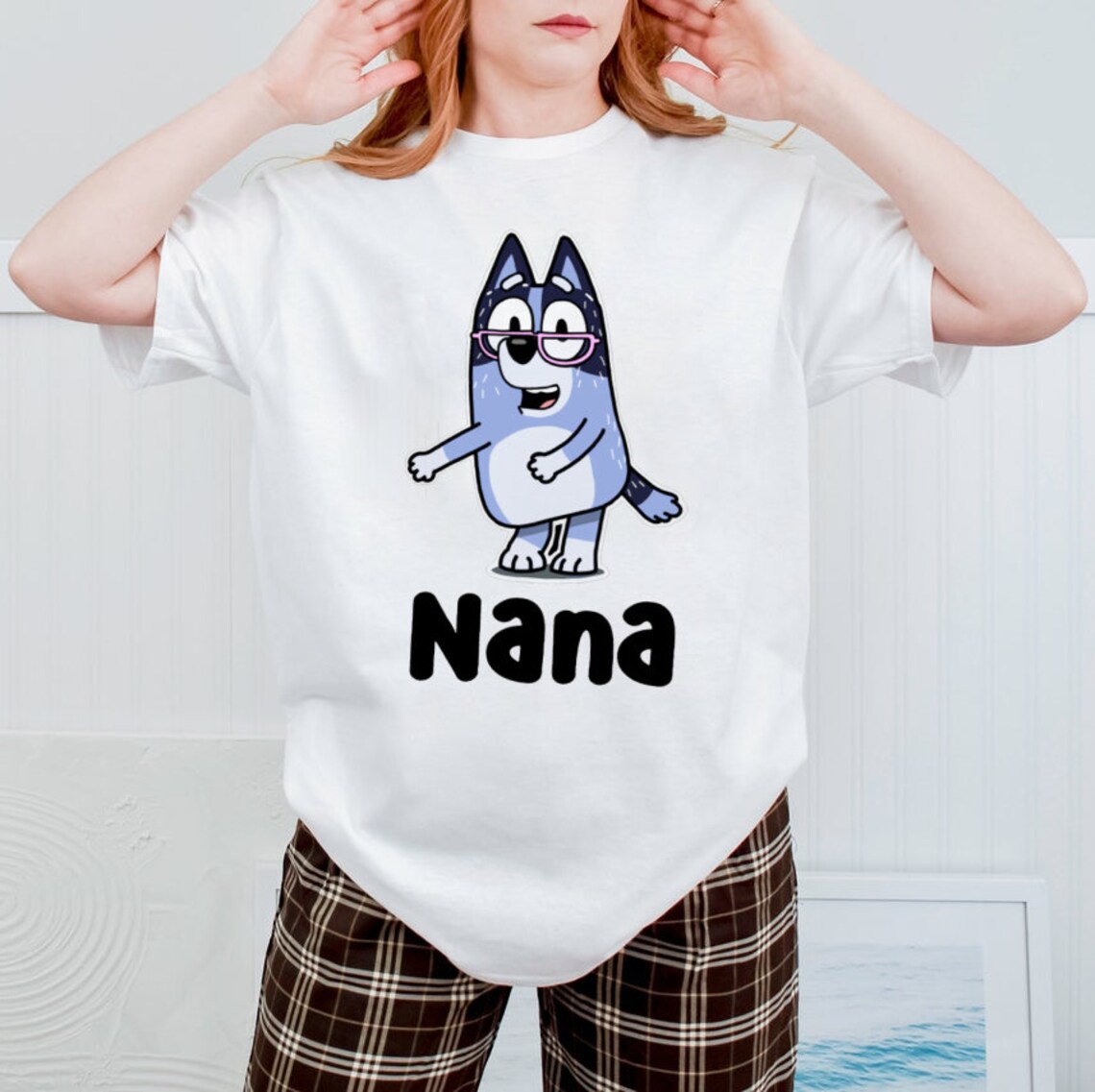 Bluey Nana Shirt Bluey Chris Heeler Nana Shirt Nana Shirt - Etsy