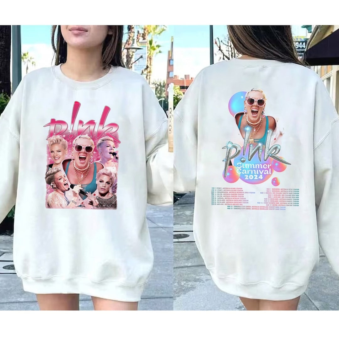 Pnk Pink Singer Summer Carnival 2024 Tour Shirt, Pink Fan Sweatshirt ...