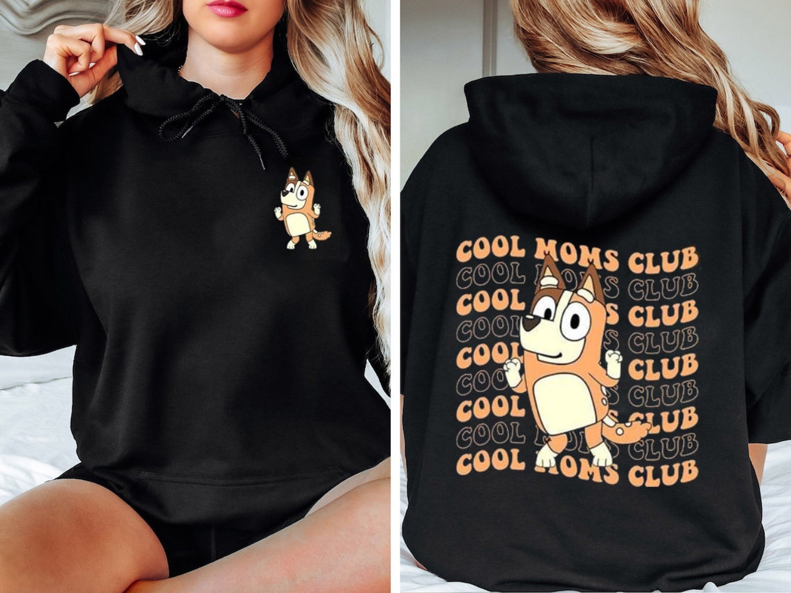 Bluey Cool Moms Club Shirt Bluey Mum Hoodie Cool Mom Club - Etsy